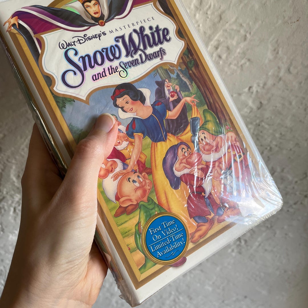 1994 Sealed Snow White VHS Tape Walt Disney Masterpiece Collection New ...