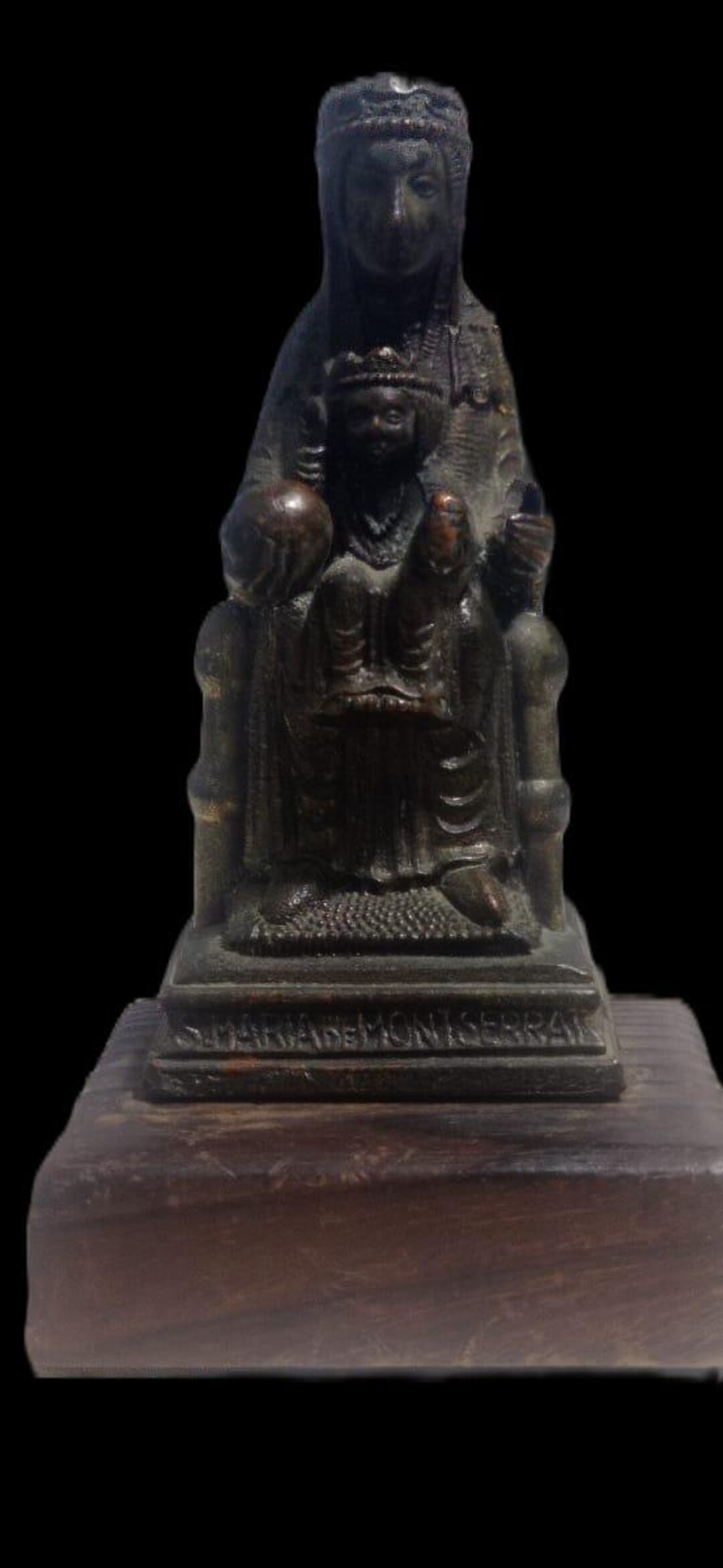 An Ancient Metal Statue Made of Bronze and a Rare Type of Wood - Etsy