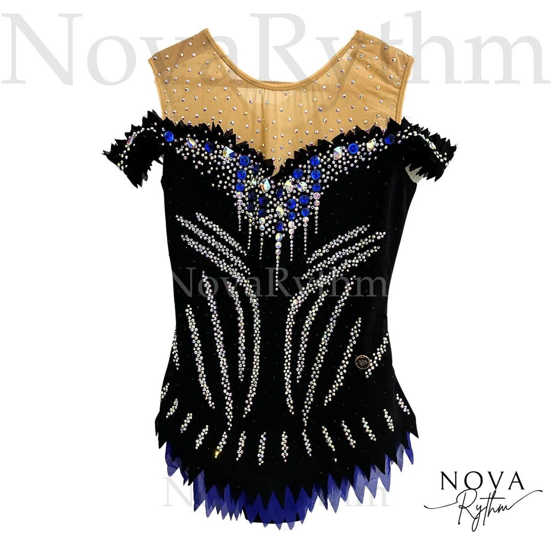 Lycra Gymnastics Leotard: Rhinestone Figure Skating Outfit - Etsy