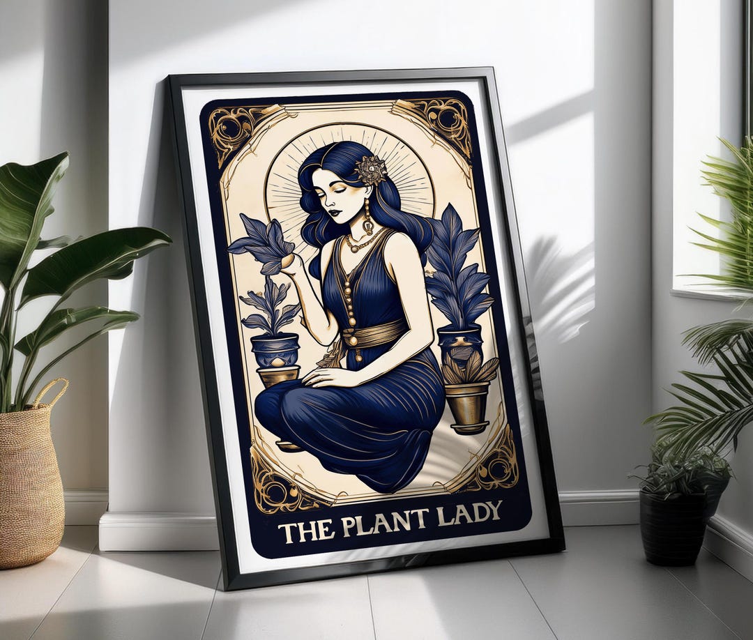 The Plant Lady Tarot Card PNG, Reading Dark Academia Design, Book Lover ...