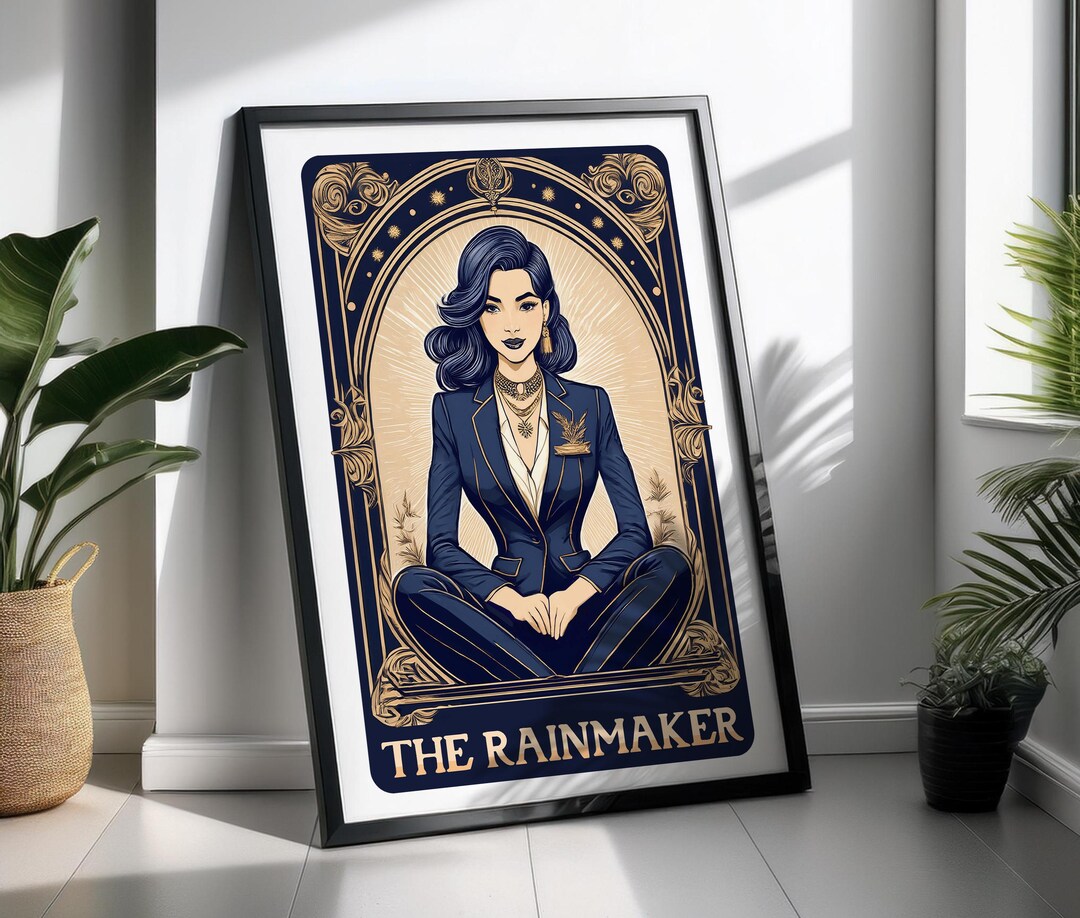 The Rainmaker Tarot Card PNG, Reading Dark Academia Design, Book Lover ...