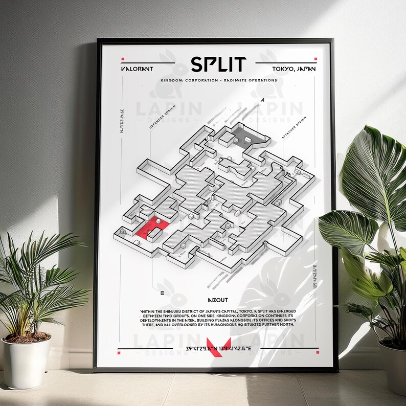 Valorant Split Map Poster – Gamer Room Decor (digital Download) - Etsy