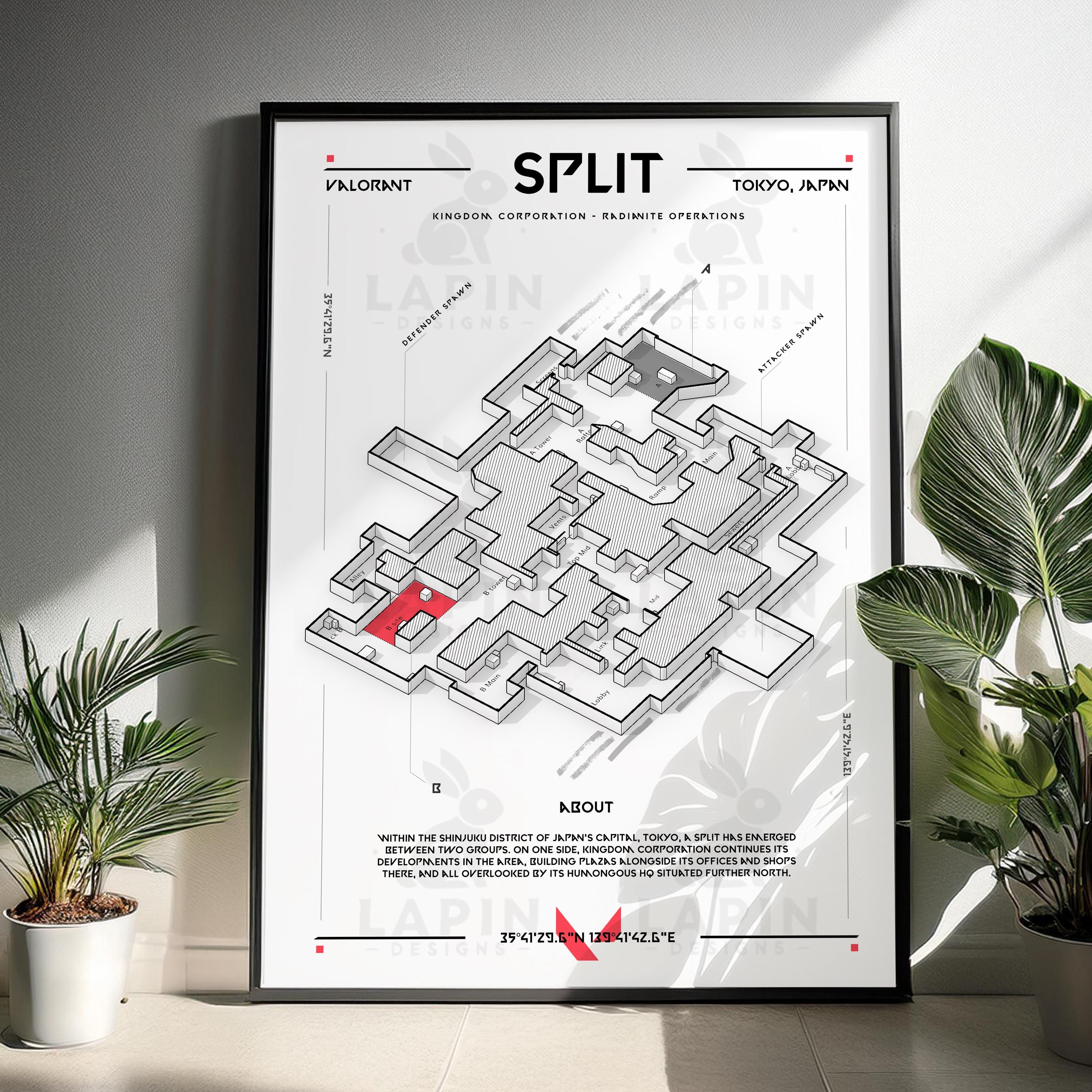 Valorant Split Map Poster – Gamer Room Decor (digital Download) - Etsy