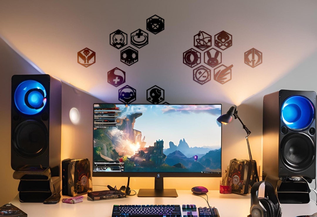 Hexagonal Overwatch Wall Art / Coasters / Prints Set | Digital Download ...