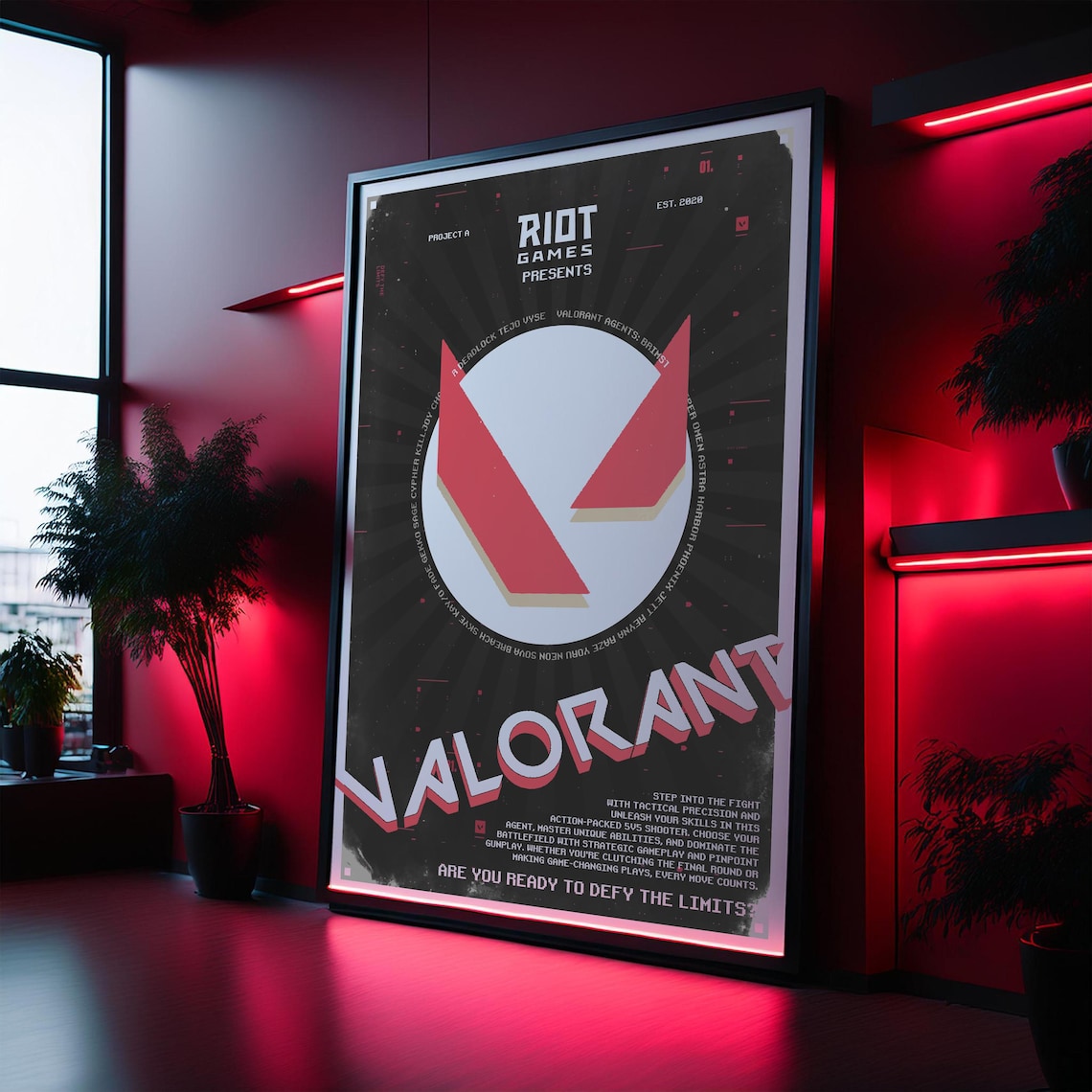 Valorant Poster Retro Gaming Style Digital Download, High Quality Riot ...
