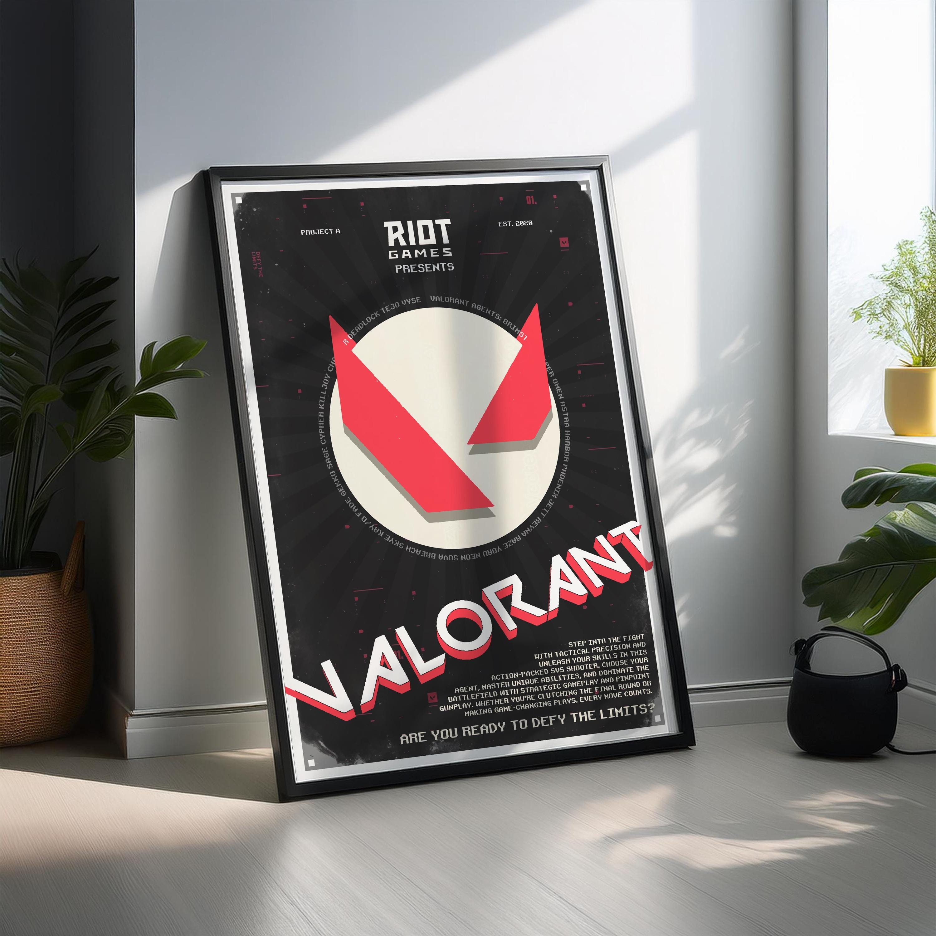 Valorant Poster Retro Gaming Style Digital Download, High Quality Riot ...
