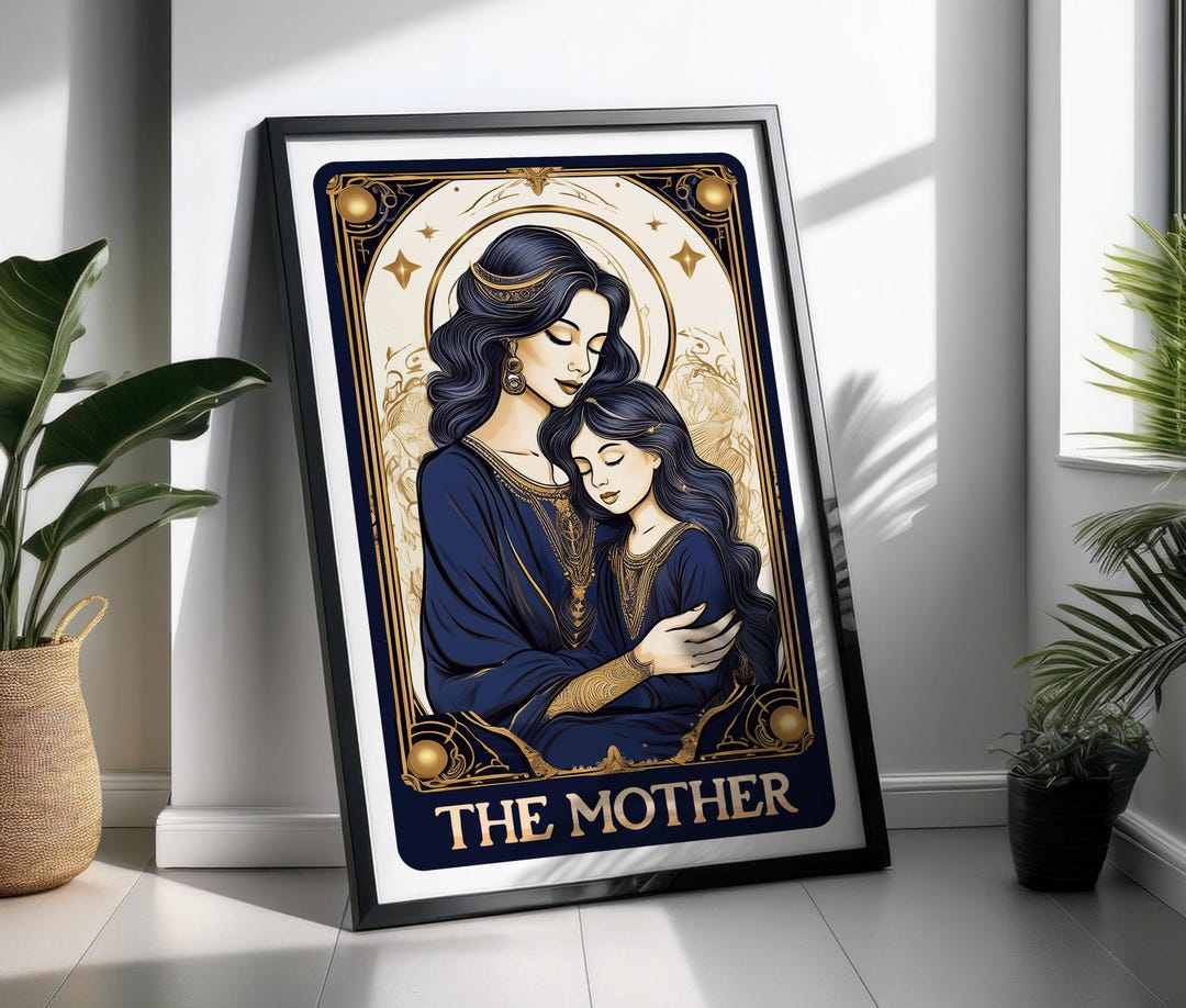 The Mother Daughter Tarot Card PNG, Reading Dark Academia Design, Book ...