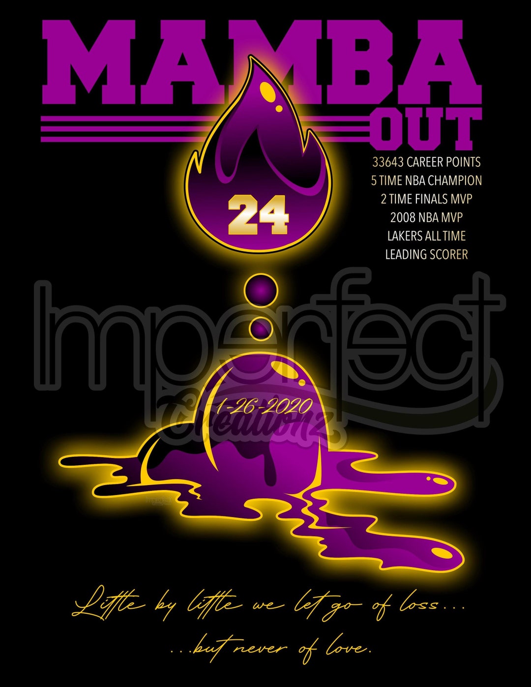Mamba Out -original Digital Artwork - Etsy