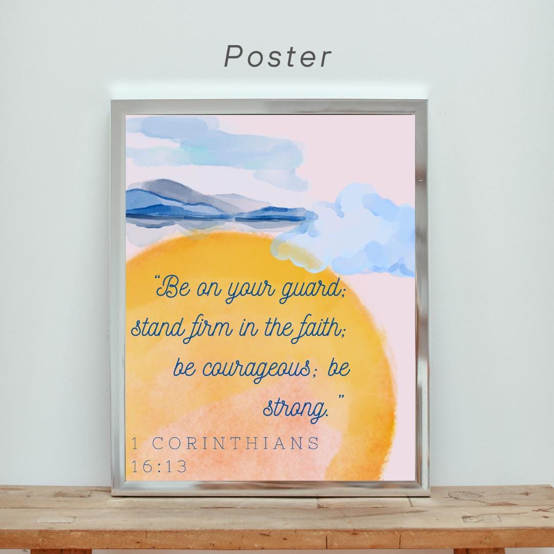 Bible Verse Poster - Digital Download - Etsy