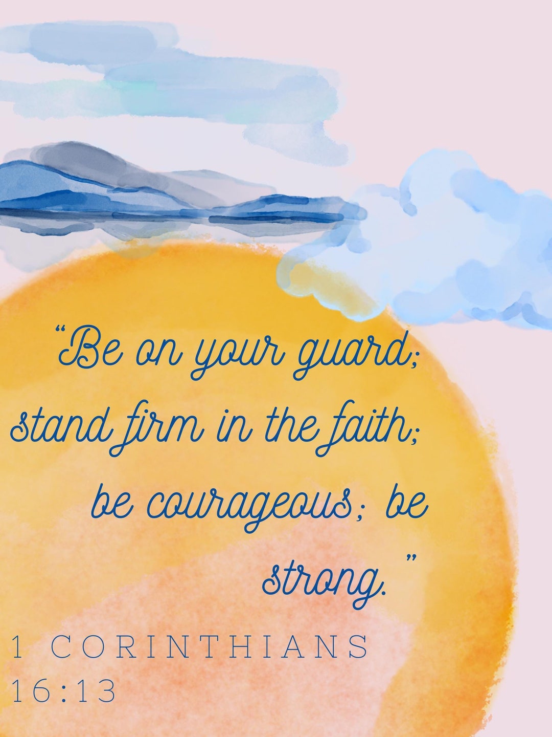 Bible Verse Poster - Digital Download - Etsy