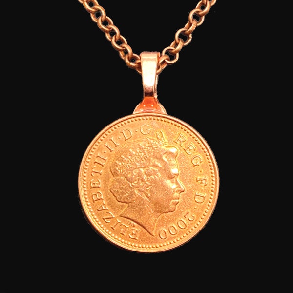 British Coin Pendant - Etsy