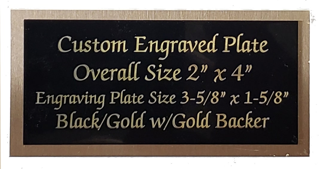 Custom Engraved Double Memorial Plate. Name Plates, Veteran's Flags ...