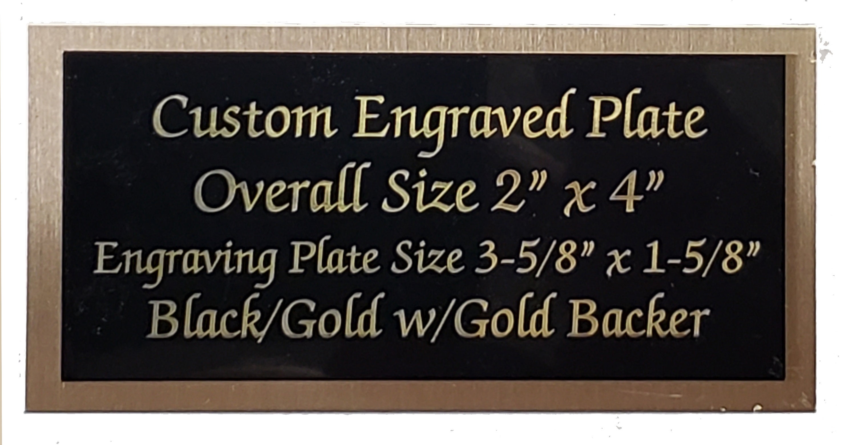 Custom Engraved Double Memorial Plate. Name Plates - Etsy UK