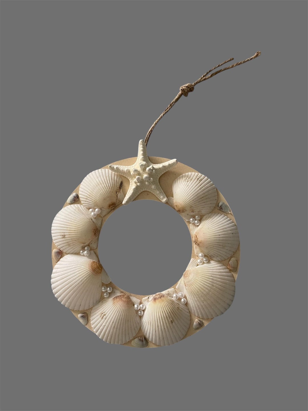 Scallop Shell Wreath 8 X 8 - Etsy