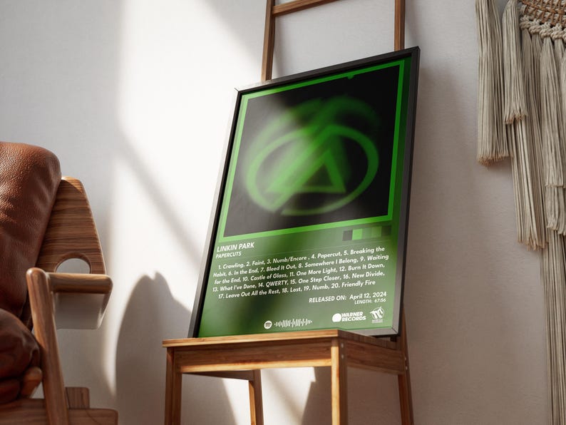 Linkin Park Papercuts Poster, Linkin Park Gift Poster, Linkin Park ...