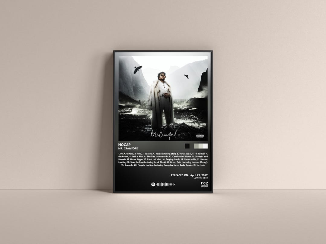Nocap Mr. Crawford Poster, Nocap Gift Poster, Nocap Mr. Crawford Album High Quality, Digital ...