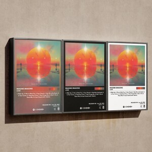 Imagine Dragons Loom Poster, Imagine Dragons Gift Poster, Imagine ...