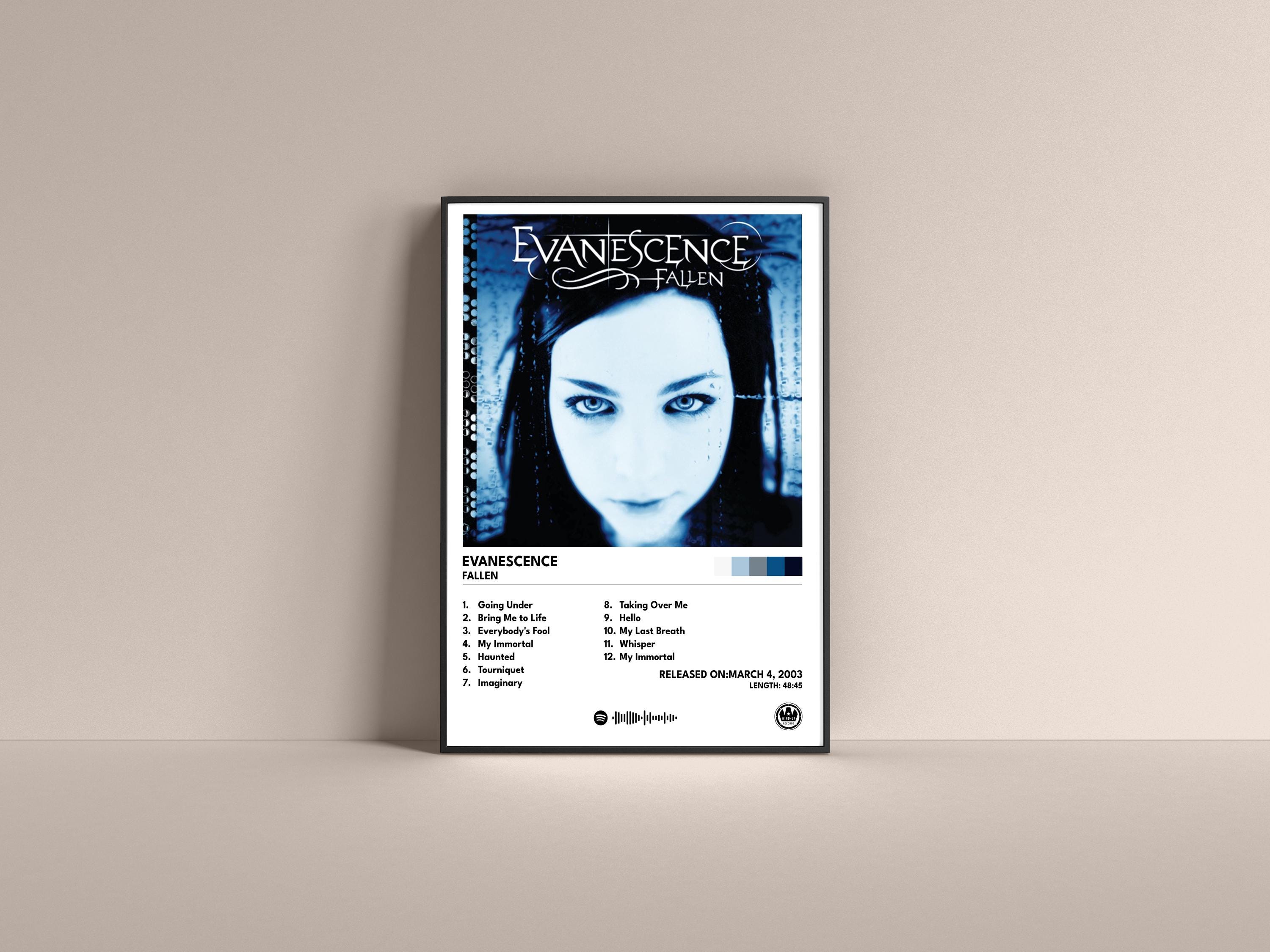 Evanescence Fallen Poster, Evanescence Gift Poster, Evanescence Album ...