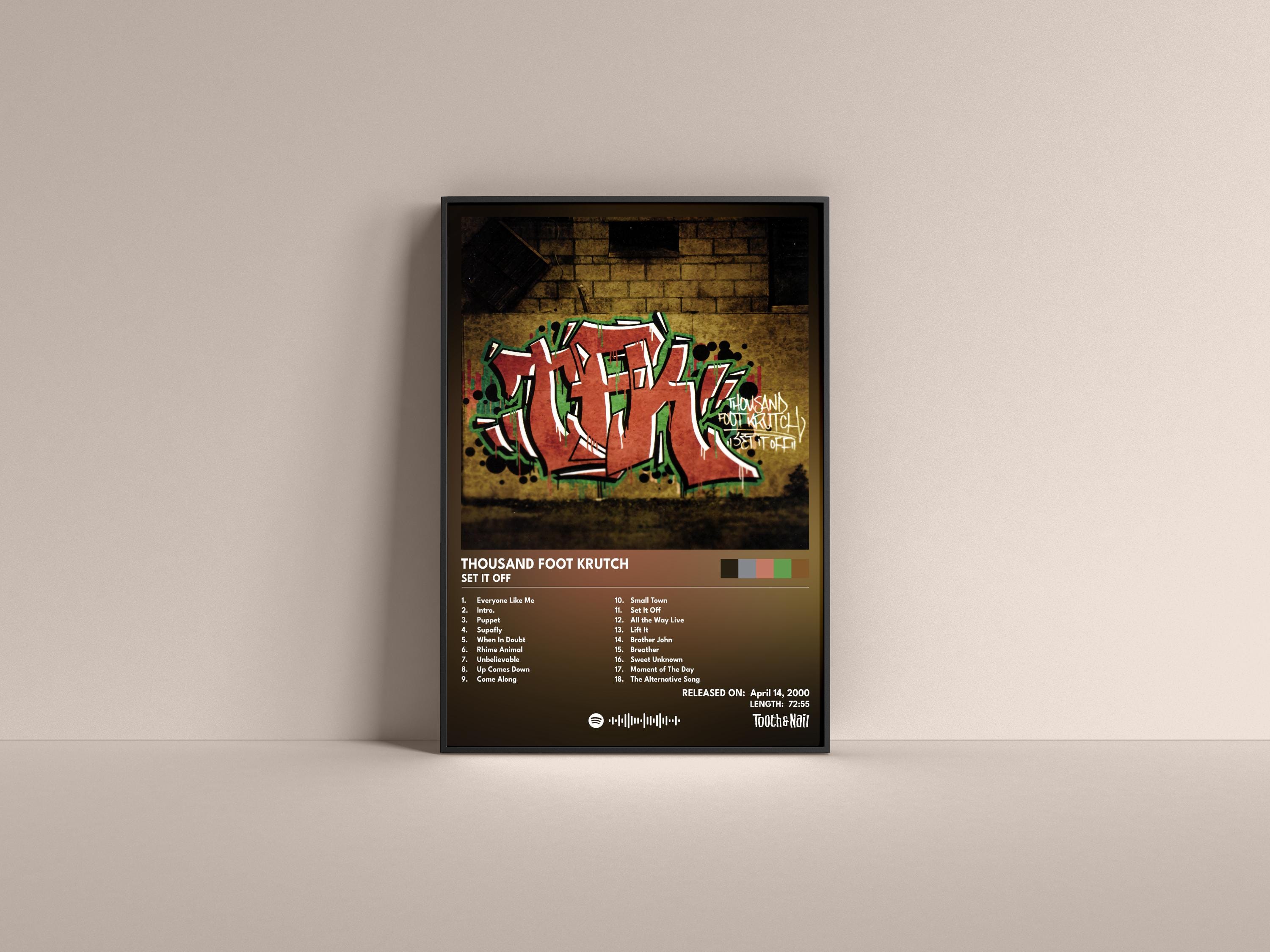 Thousand Foot Krutch Set It off Poster, TFK Gift Poster, Thousand Foot ...