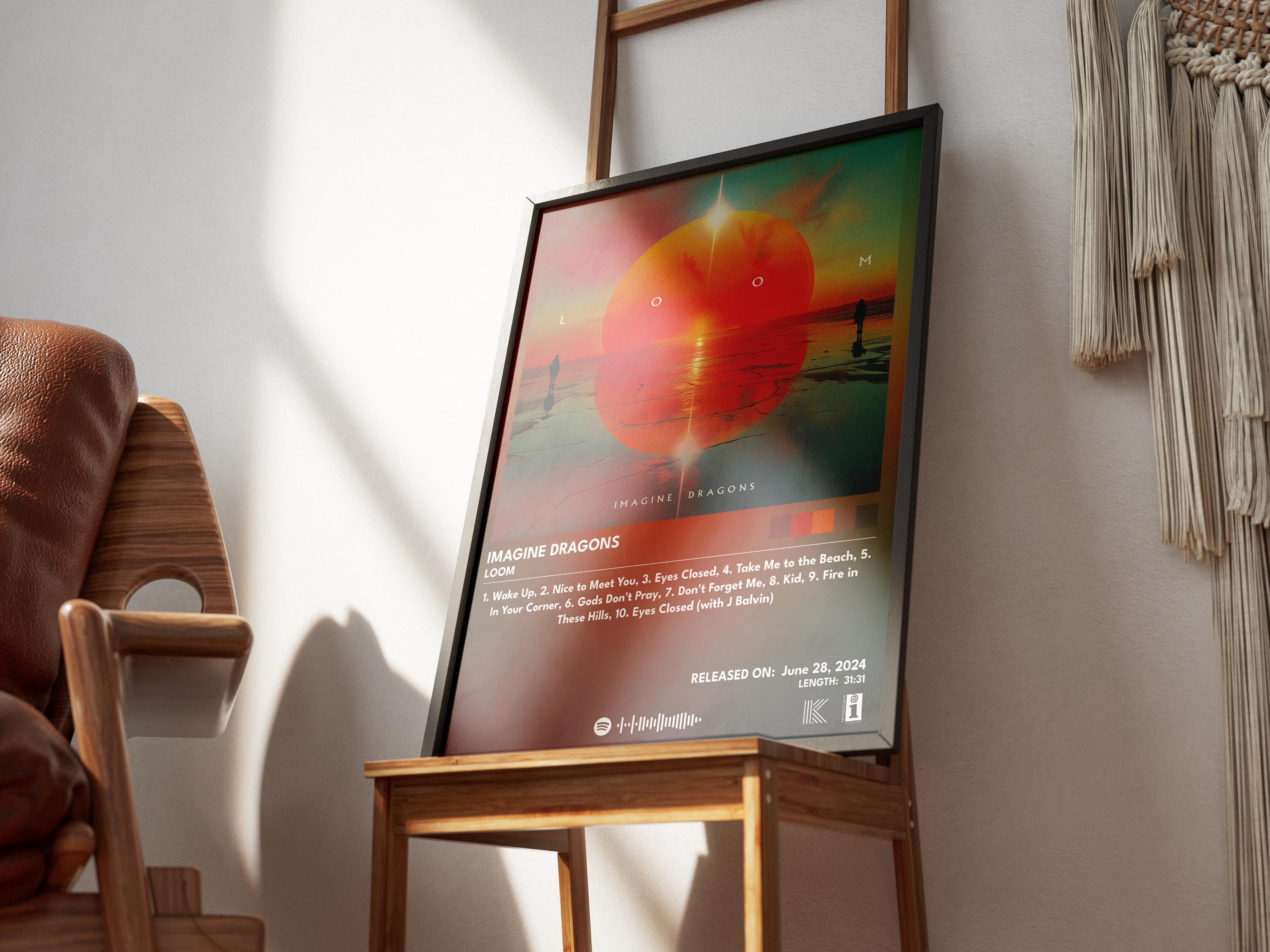 Imagine Dragons Loom Poster, Imagine Dragons Gift Poster, Imagine ...