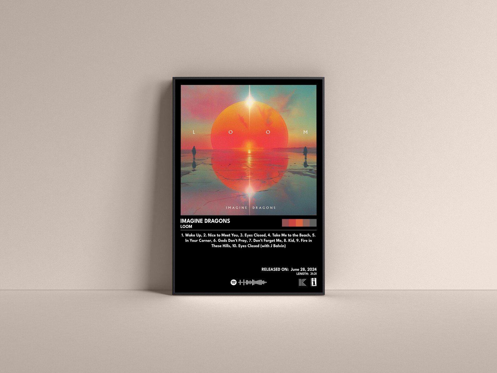 Imagine Dragons Loom Poster, Imagine Dragons Gift Poster, Imagine ...