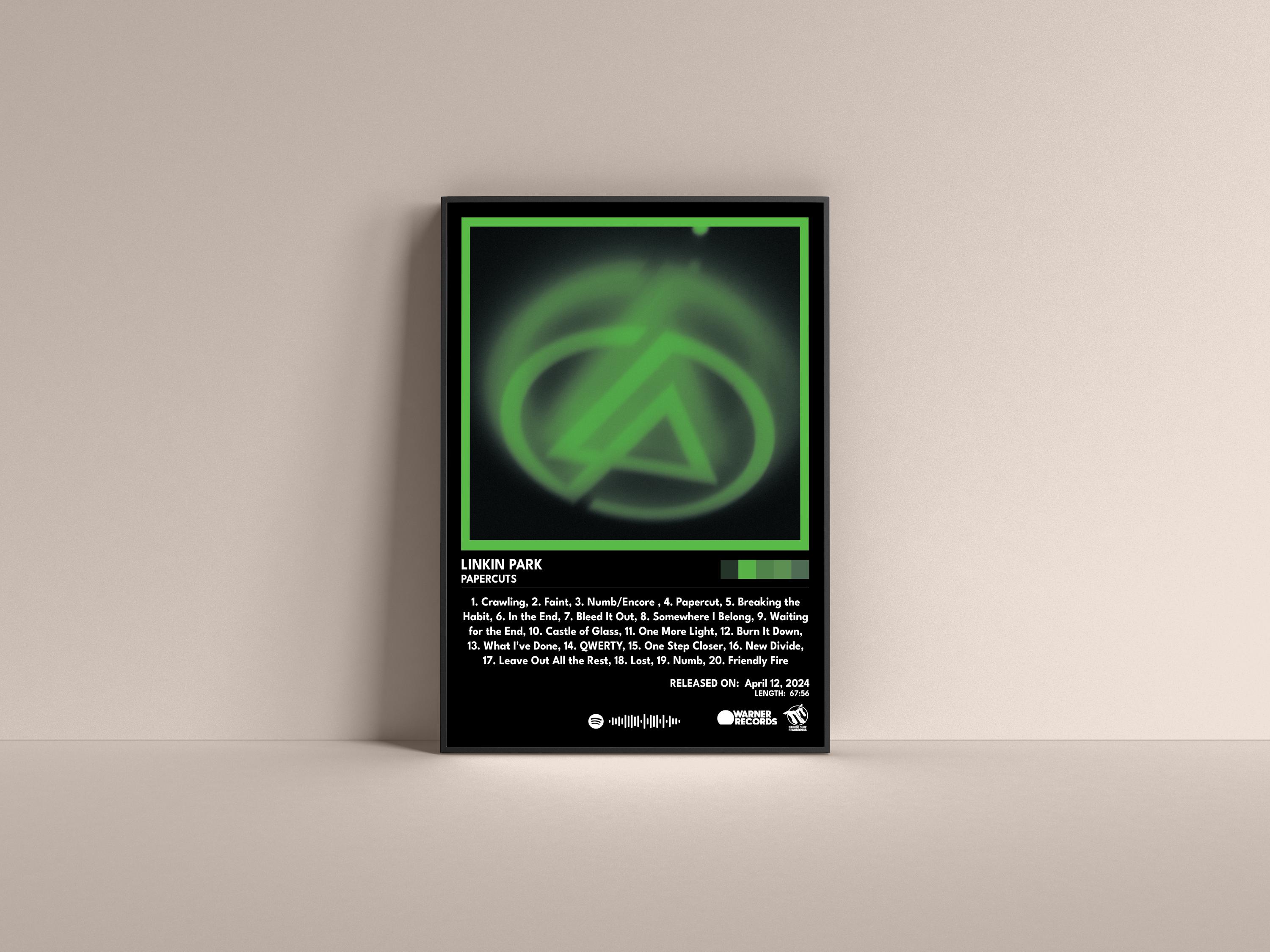 Linkin Park Papercuts Poster, Linkin Park Gift Poster, Linkin Park ...