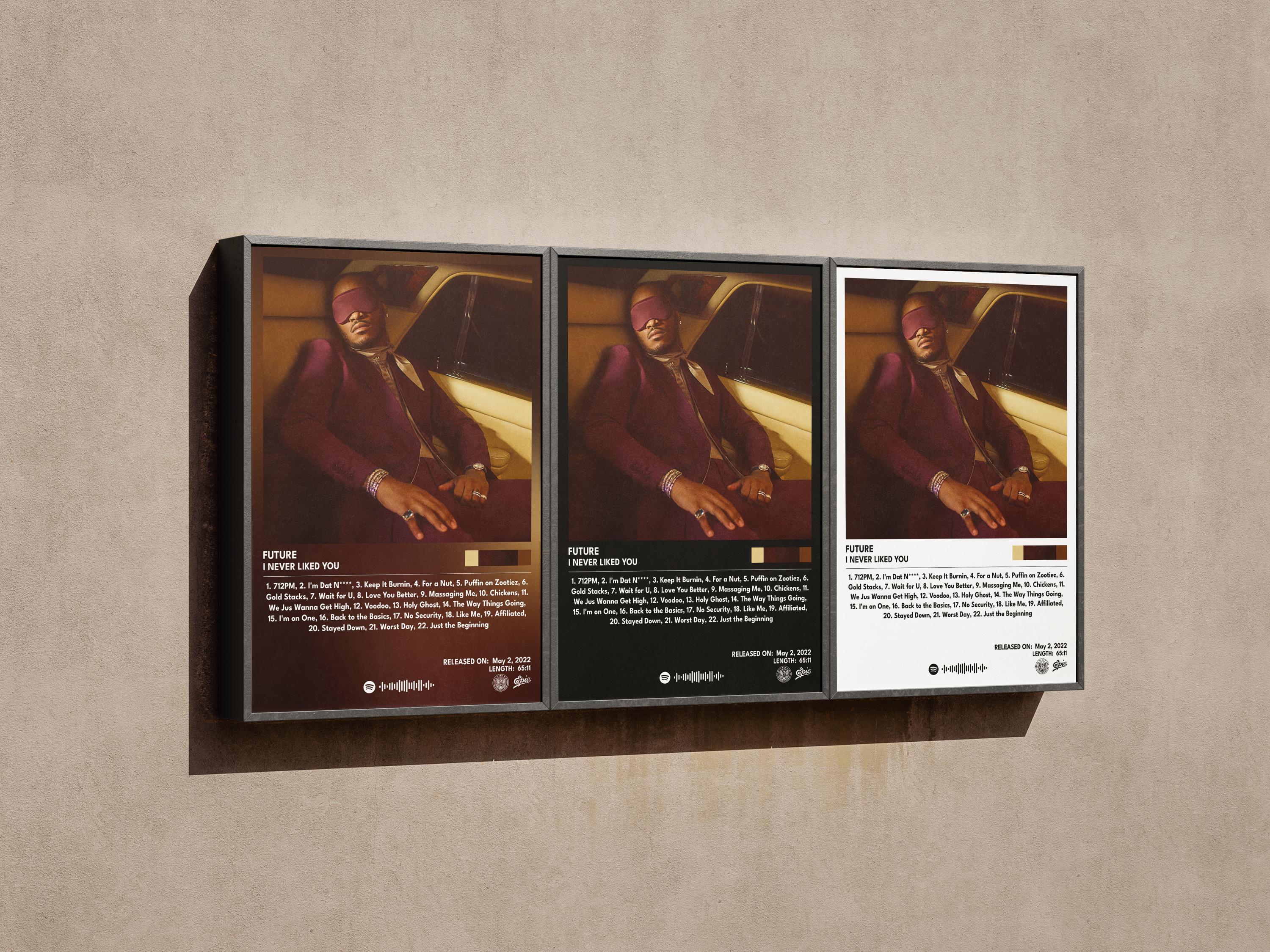 Future I Never Liked You Poster, Future I Never Liked You Gift Poster ...