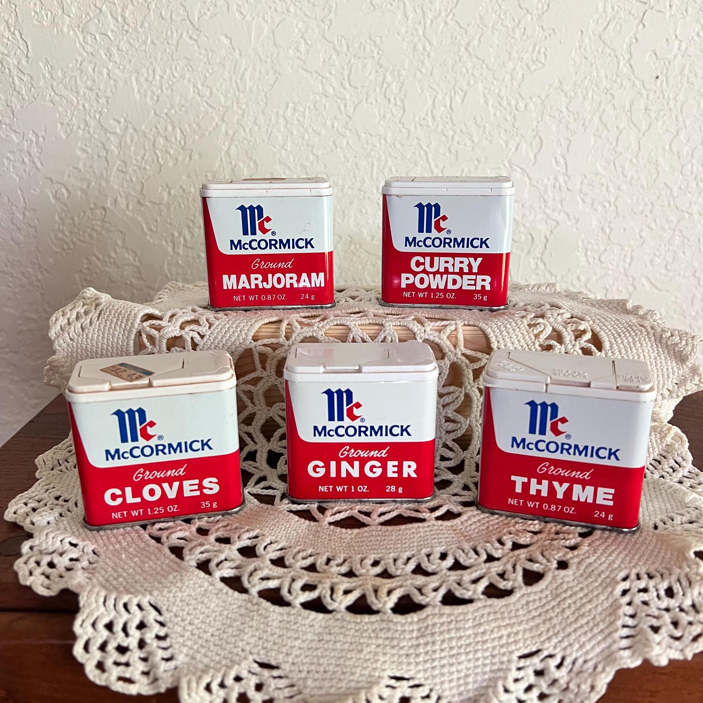 Vintage Spice Tins, Vintage Spices, Vintage Mccormick Spice Tins - Etsy