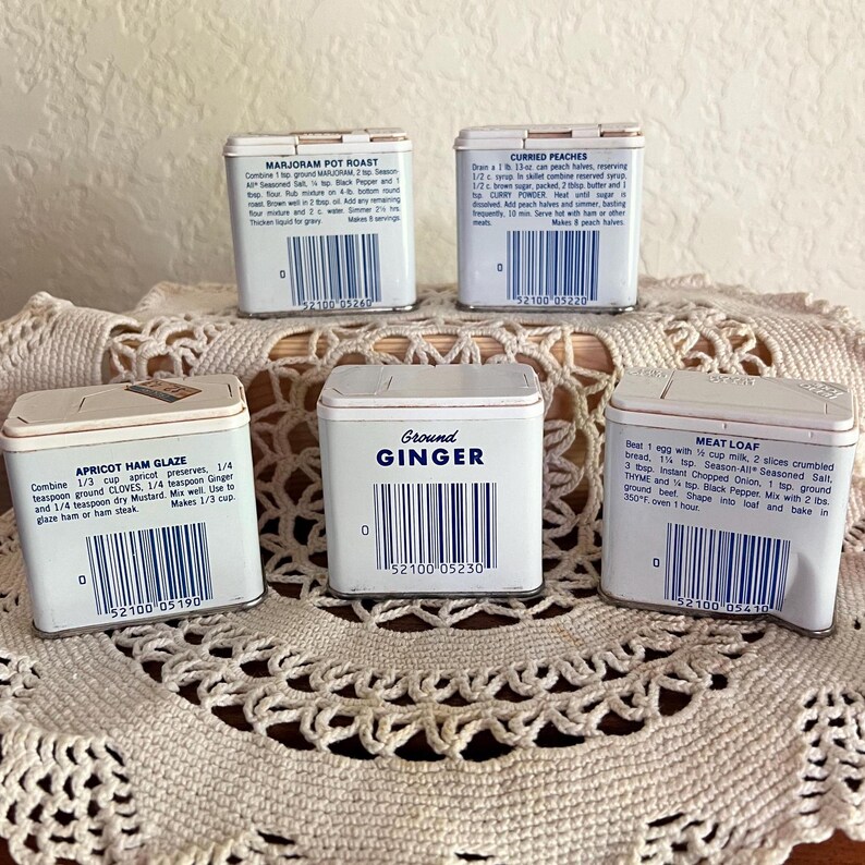 Vintage Spice Tins, Vintage Spices, Vintage Mccormick Spice Tins - Etsy