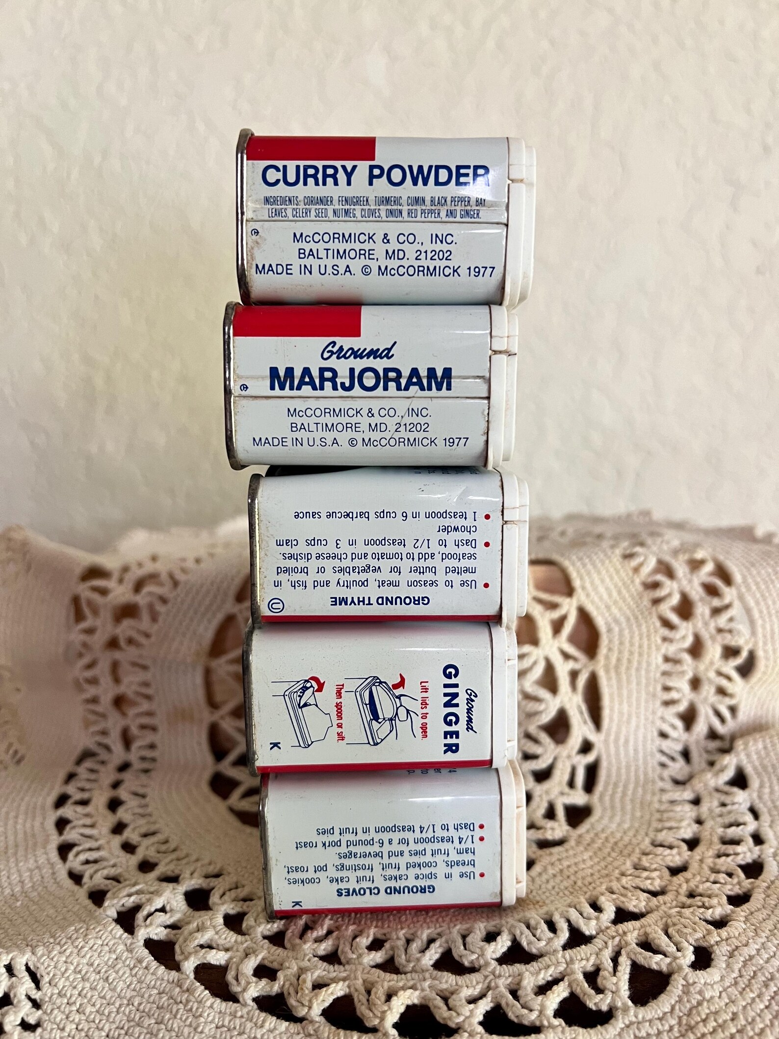 Vintage Spice Tins, Vintage Spices, Vintage Mccormick Spice Tins - Etsy