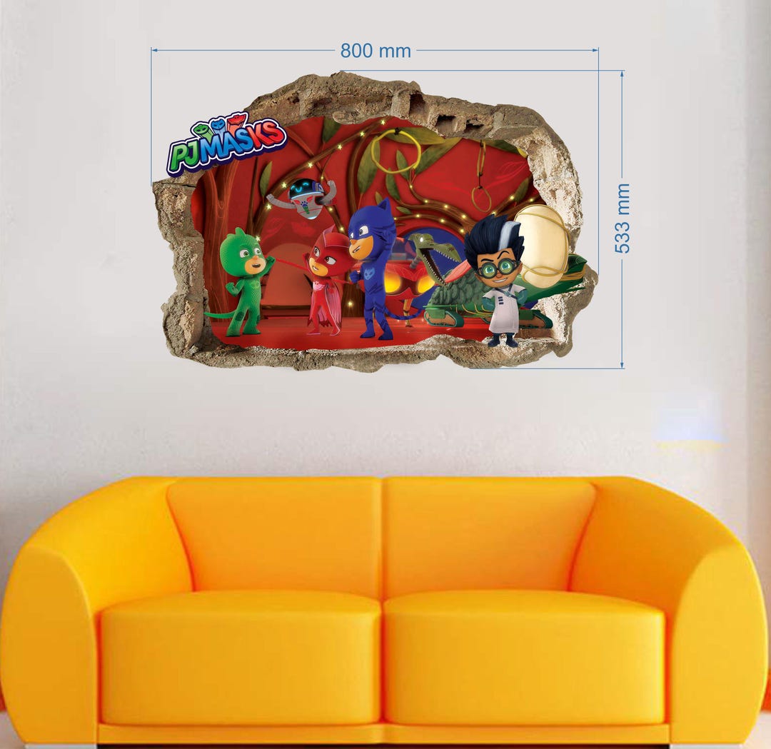 PJ Masks Wall Stickers FNAF Decal Art Decor Vinyl Mural Wall Sticker ...