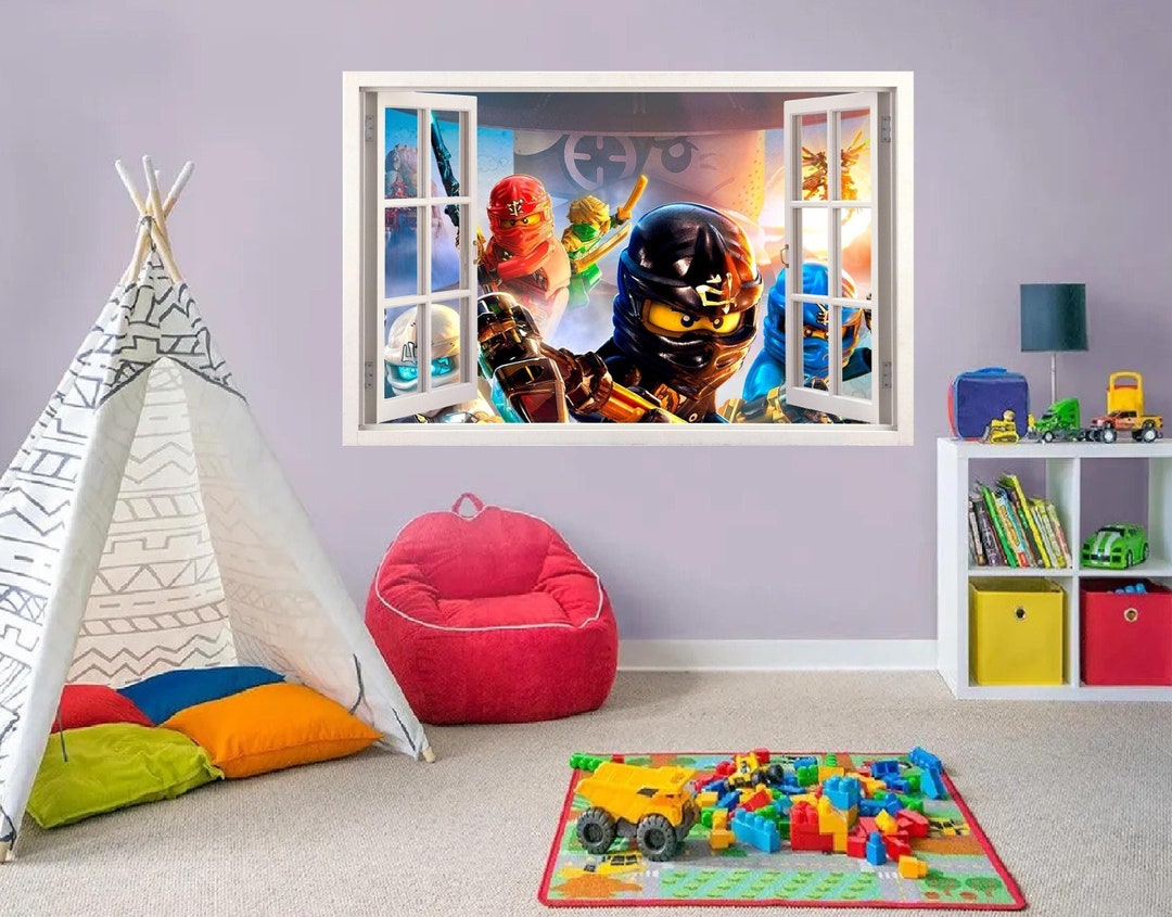 Lego® Ninjago® Window Poster Wandtattoo Vinyl Mural Wall Sticker ...