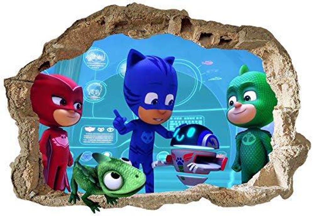 PJ Masks Wall Tattoo PJ Masks Wall Sticker PJ Masks Wall Picture ...
