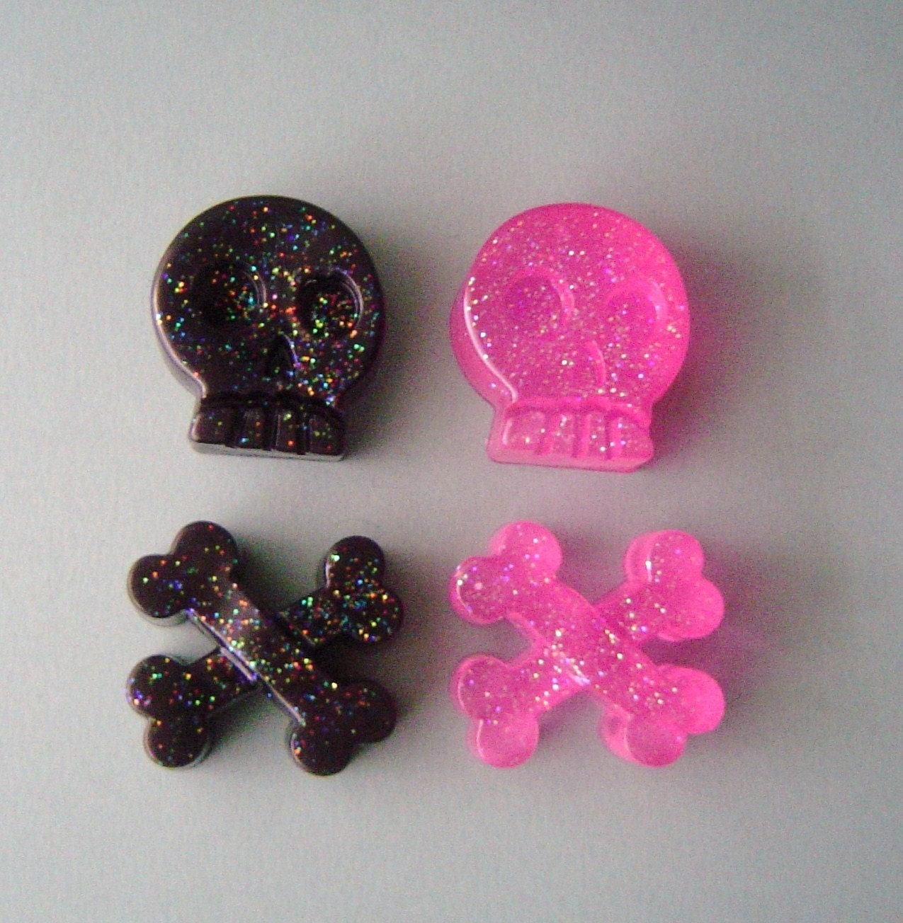 Punk Rock Skull and Cross-bone Soap Set Glycerin Lick me | Etsy