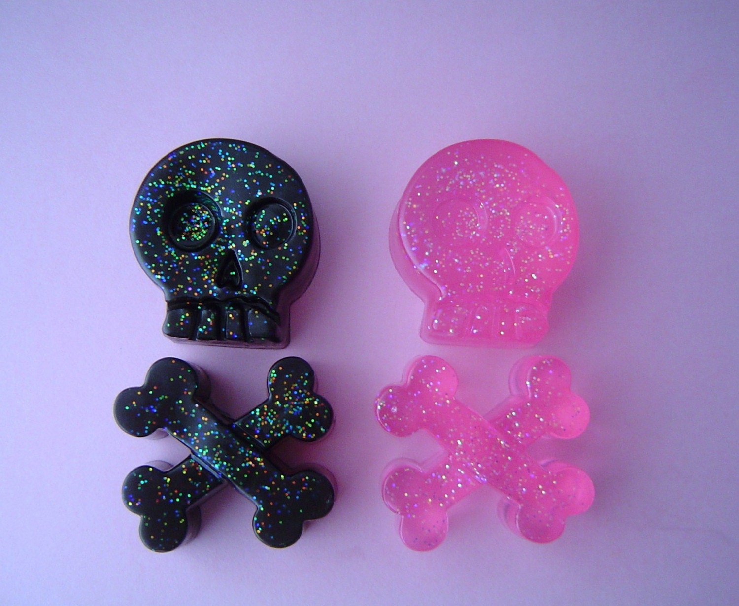 Punk Rock Skull and Cross-bone Soap Set Glycerin Lick me | Etsy