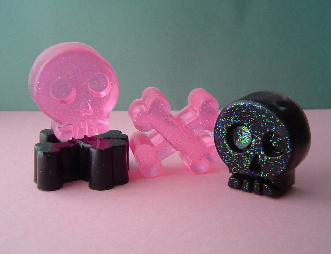 Punk Rock Skull and Cross-bone Soap Set Glycerin Lick Me - Etsy