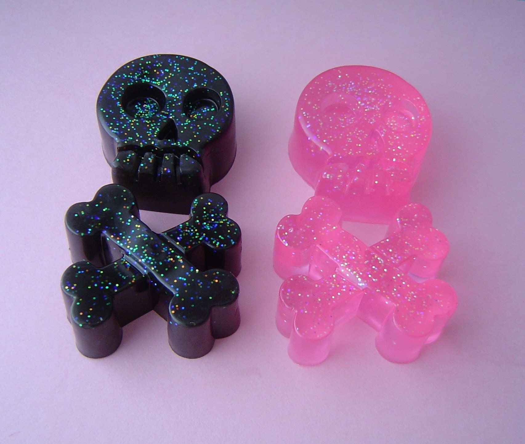 Punk Rock Skull and Cross-bone Soap Set Glycerin Lick me | Etsy