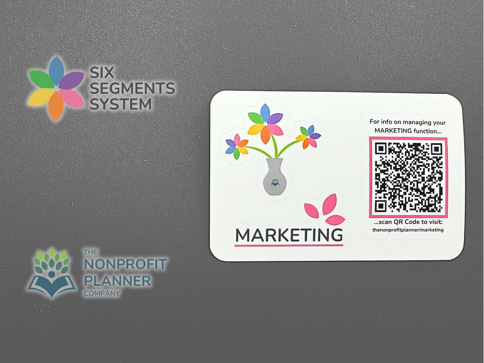 Marketing SET OF 3 Sticker Sheets for Nonprofit Planners, 6 Segment ...