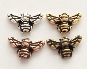 Tierracast Honeybee Charms Antique Gold Honey Bee Charms - Etsy