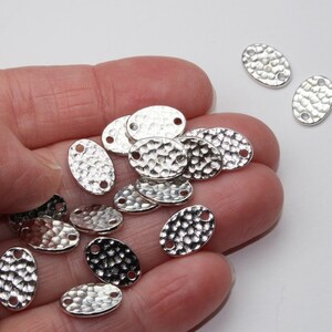 Hammered Oval Links, Tierracast Rhodium, Gold, Copper, White Bronze ...