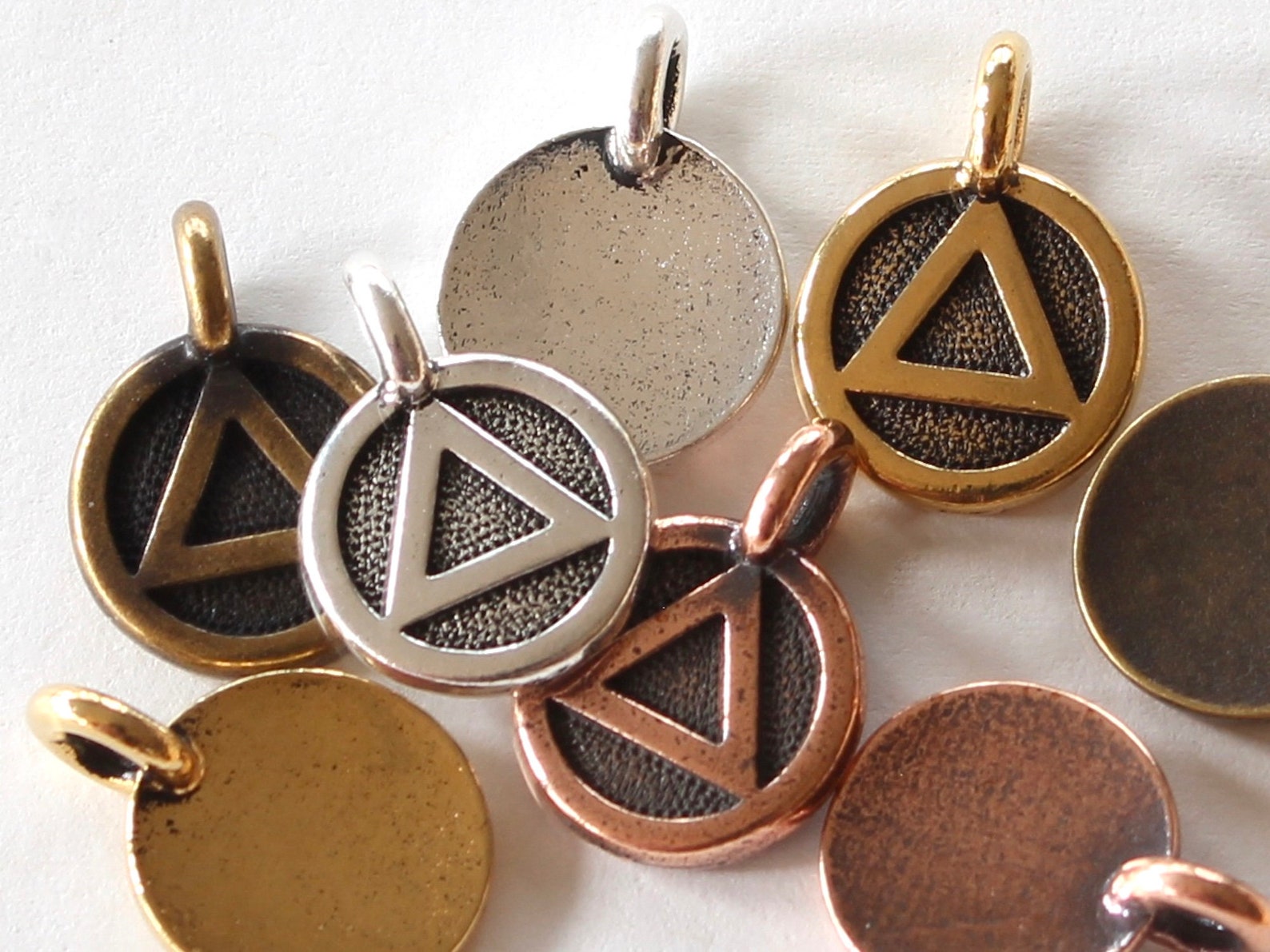 Recovery Charms Tierracast Silver Gold Copper & Brass | Etsy