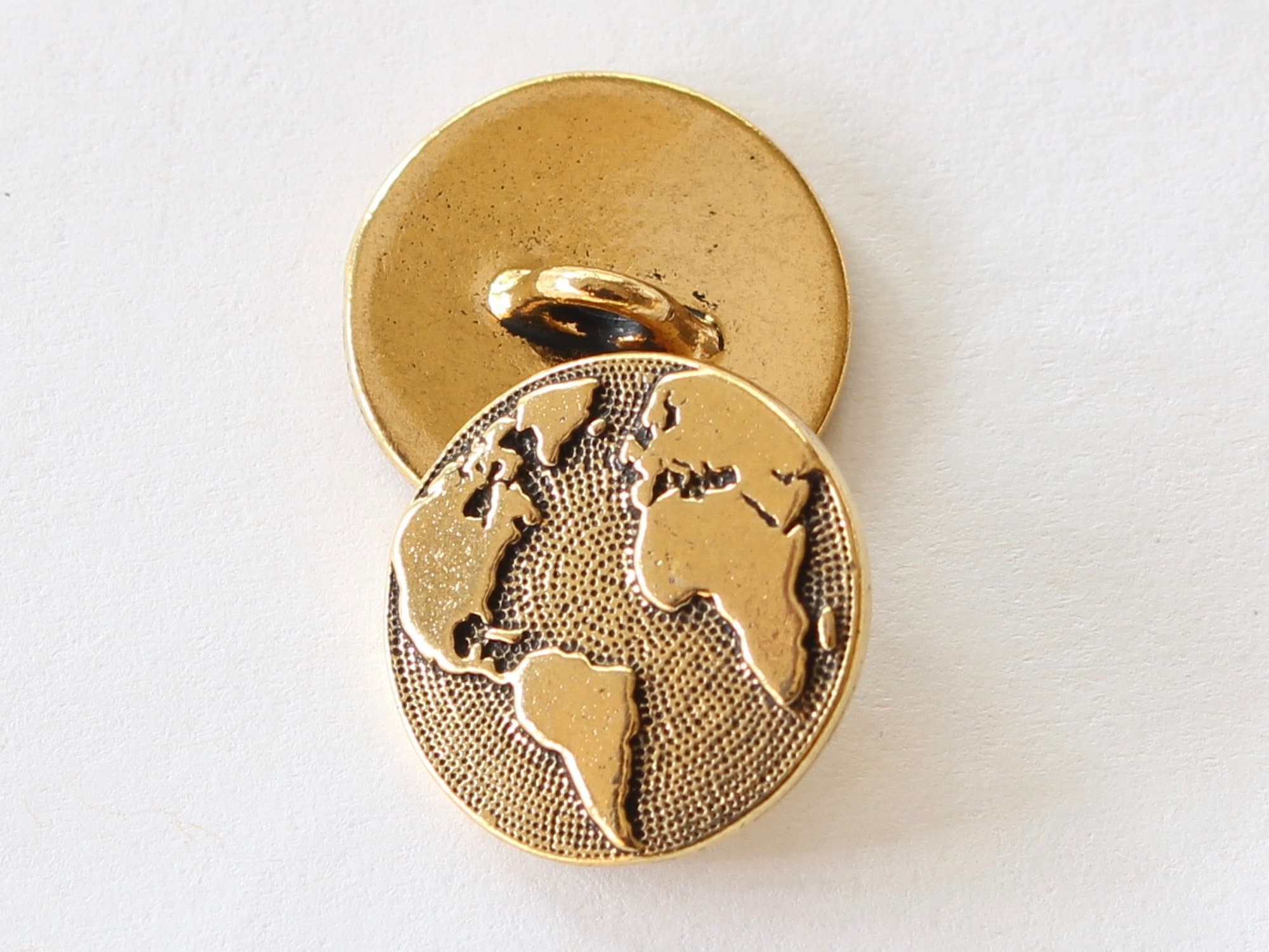 Maps Buttons Tierracast Silver Gold Copper & Brass Plated | Etsy