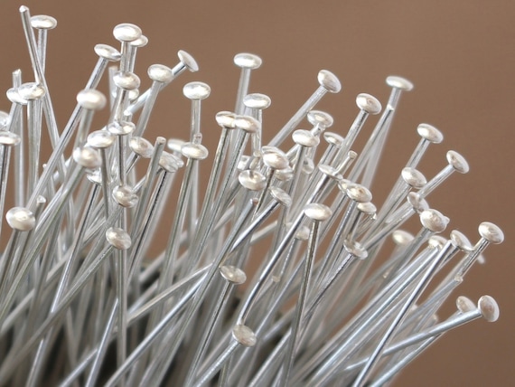 Lower Prices 144 Silver Head Pins 21 & 24 Gauges 1 1.5 - Etsy