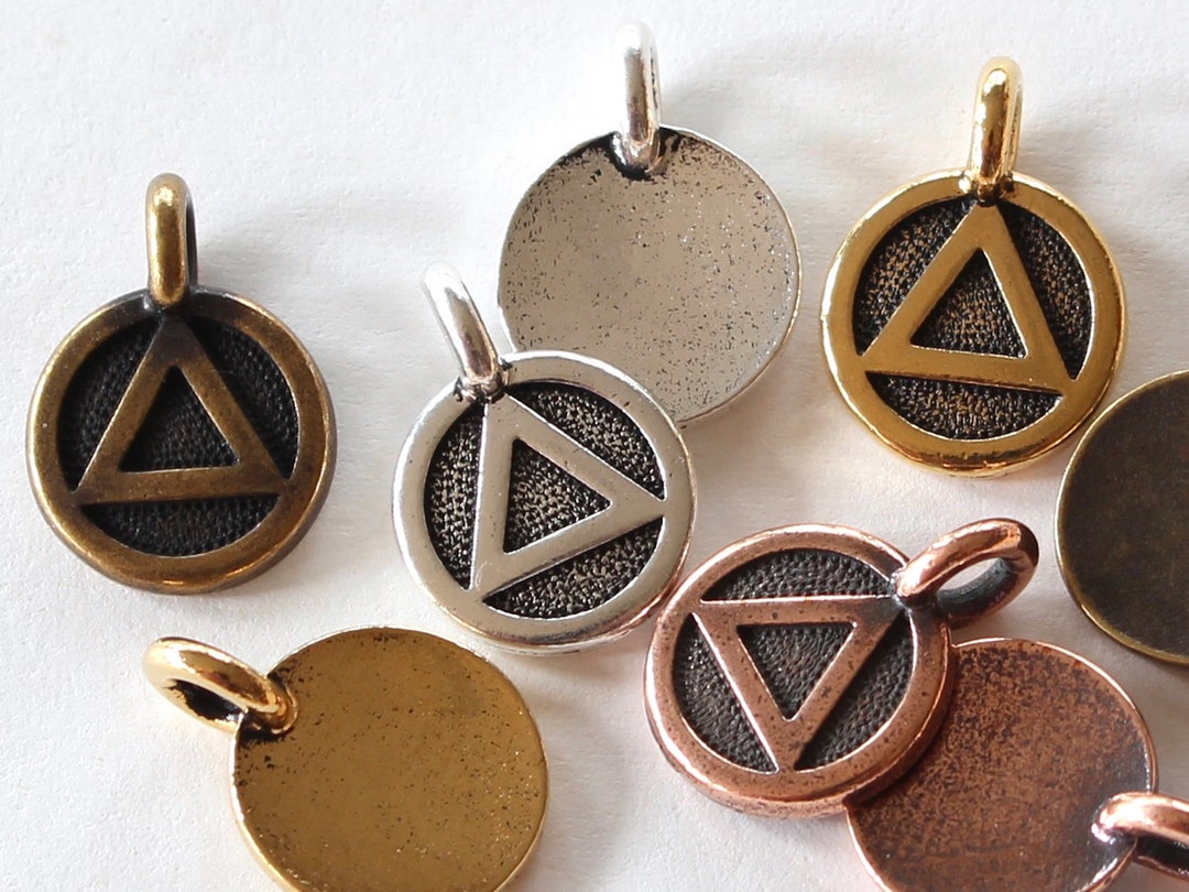 Recovery Charms, Tierracast Silver, Gold, Copper & Brass Plated Pewter ...