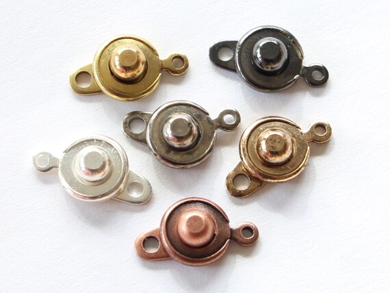 Patented Premium Ball & Socket Snap Clasps 8mm silver gold | Etsy