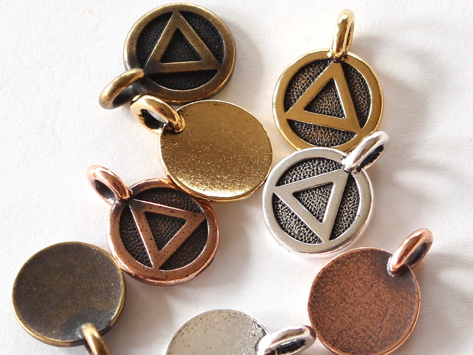 Recovery Charms Tierracast Silver Gold Copper & Brass | Etsy