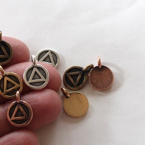 Recovery Charms TierraCast silver gold copper & brass | Etsy