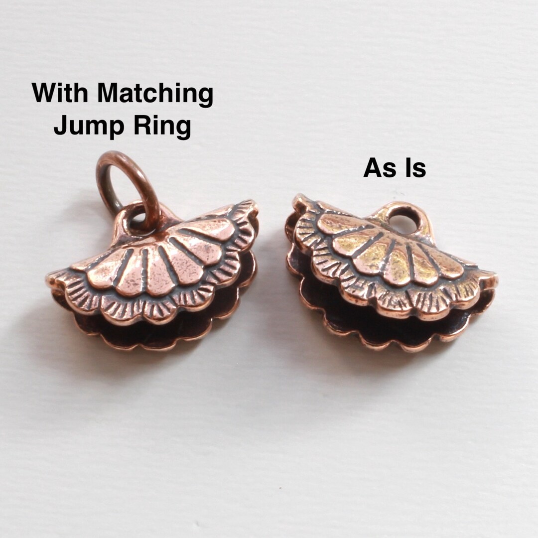 10 Concho Crimp End Caps, Tierracast Silver, Gold, Copper Plate ...