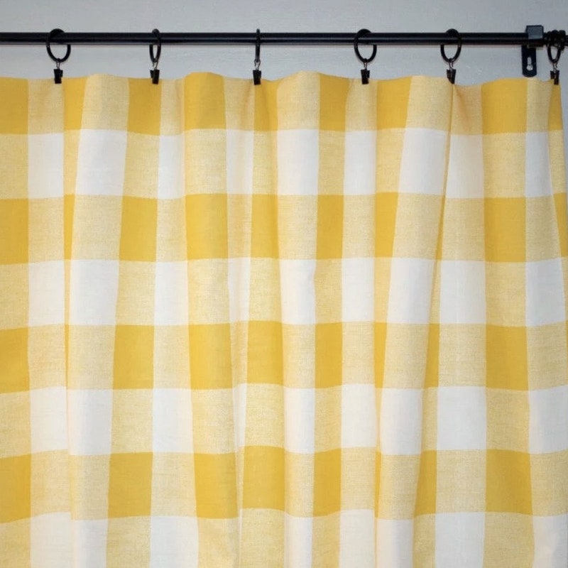 Buffalo Check Curtains - Etsy