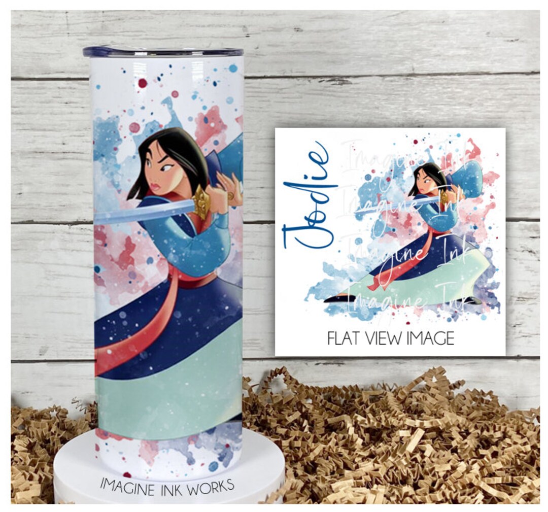 Tumbler Mulan 20oz Skinny Tumbler - Disney Character Princess ...